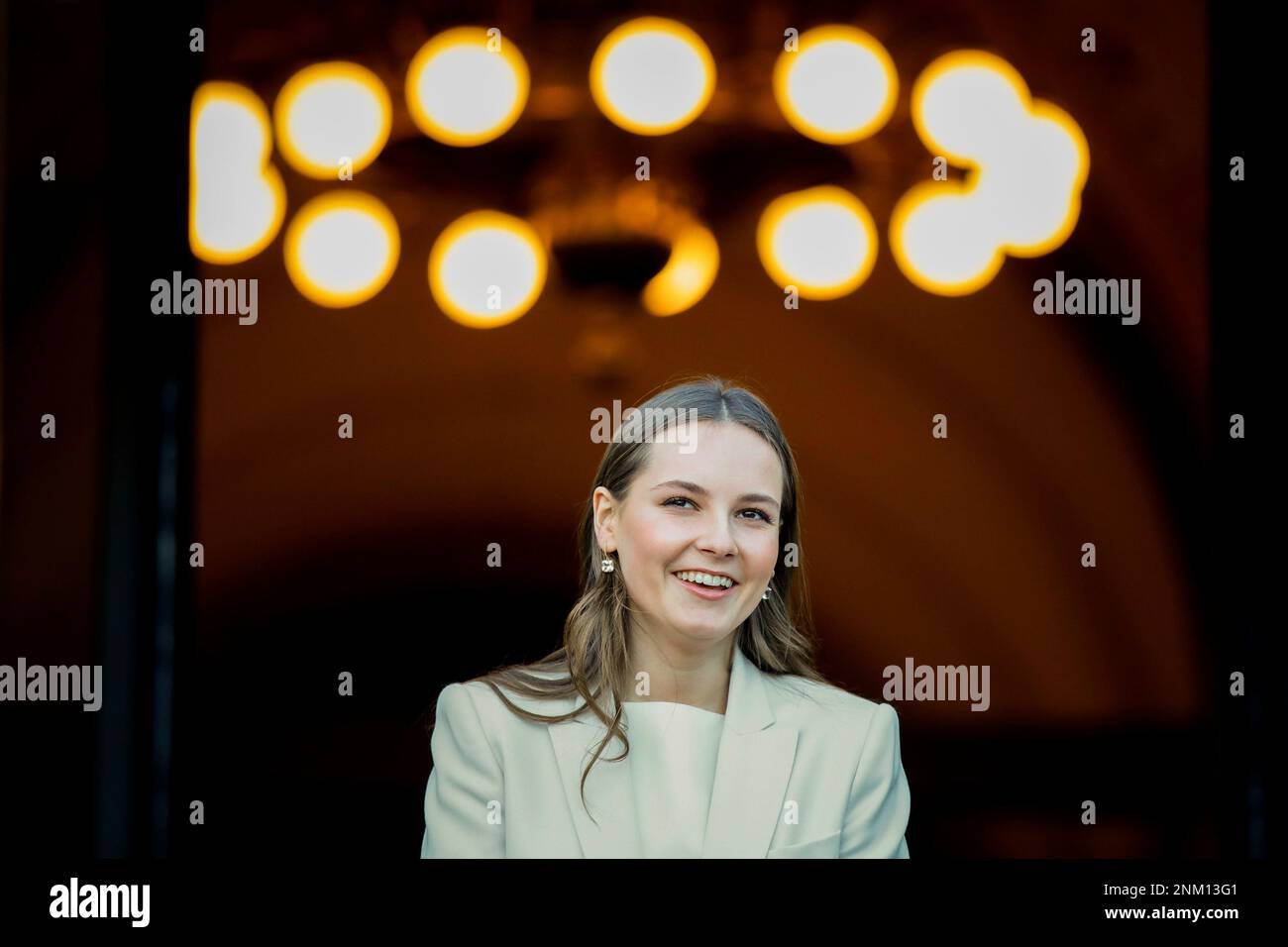 Norway's Princess Ingrid Alexandra poses for a photo as she arrives at ...