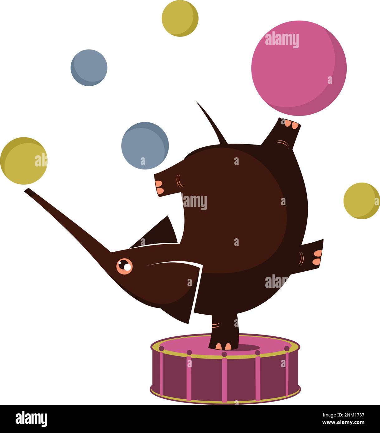 Juggler silhouette Stock Vector Images - Alamy