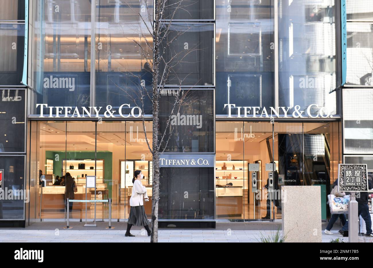 Tiffany Flagship Store Ginza is pictured in Ginza, Chuo Ward, Tokyo on ...