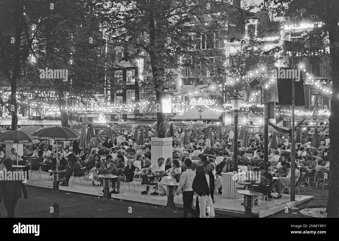 Leidseplein square amsterdam Black and White Stock Photos & Images - Alamy