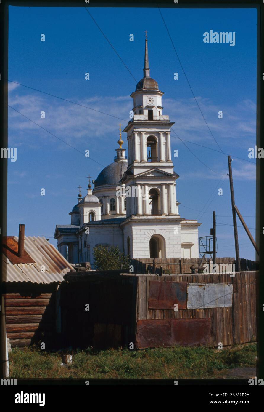 The Church of the Resurrection in Kiakhta, Russia, built between 1830 ...