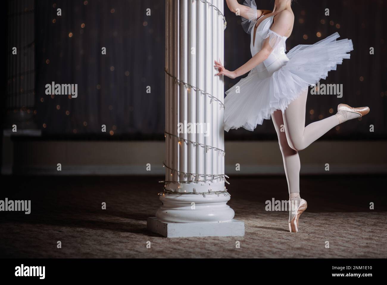 Ballerina dancer, tutu dress, legs, feet and ballet shoes Stock Photo ...