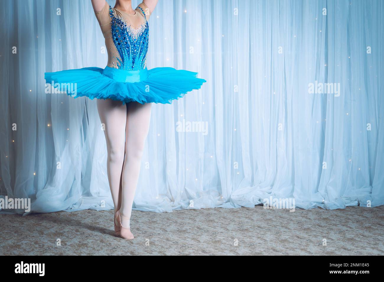 Ballerina dancer, tutu dress, legs, feet and ballet shoes Stock Photo ...