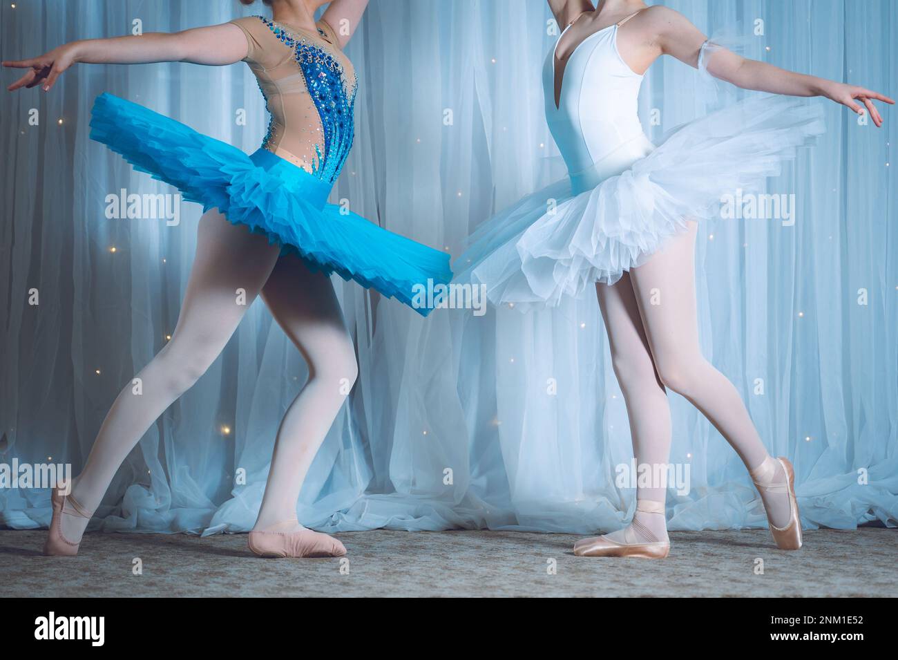 Ballerina dancer, tutu dress, legs, feet and ballet shoes Stock Photo ...