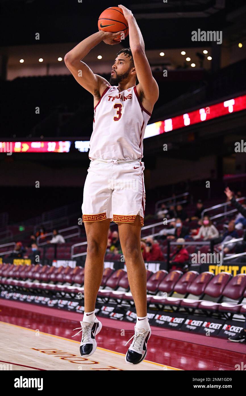 LOS ANGELES, CA - JANUARY 15: USC Trojans forward Isaiah Mobley (3 ...