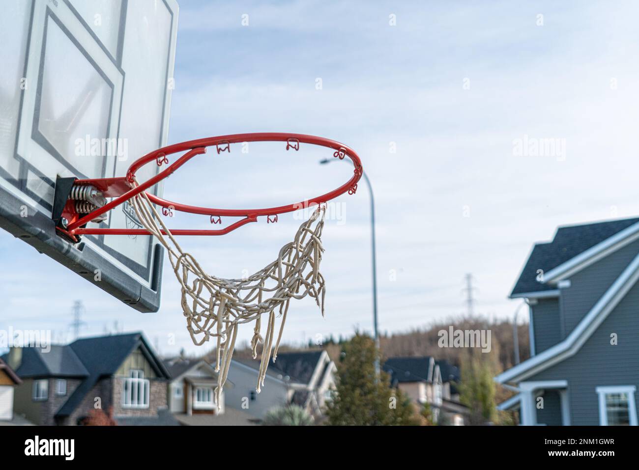 Hanging from rim hi-res stock photography and images - Alamy