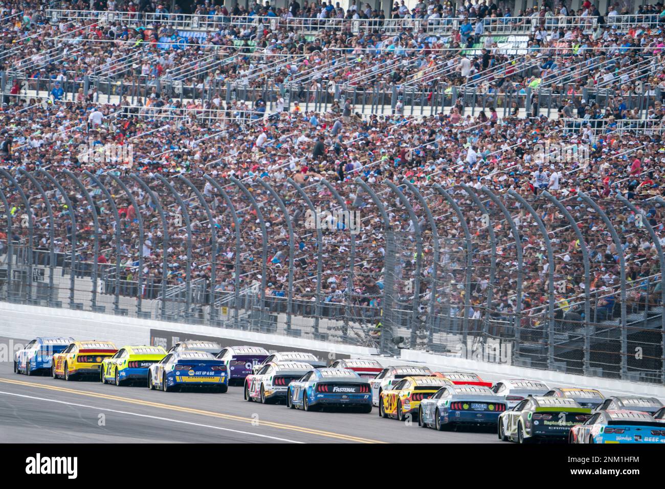 RYAN BLANEY races through the turns during the Daytona 500 at the ...