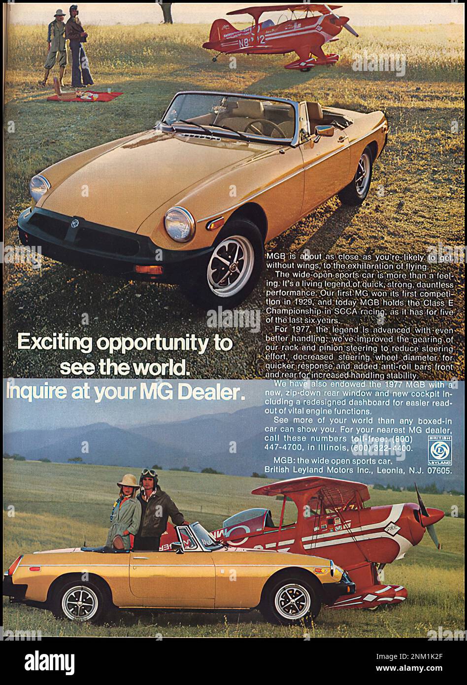 MGB (1977) - Vintage car advertising Stock Photo - Alamy