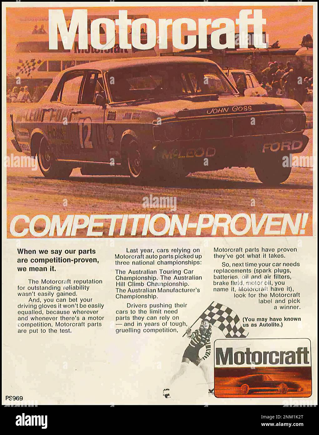 Motorcraft - 02 - Vintage car advertising Stock Photo - Alamy