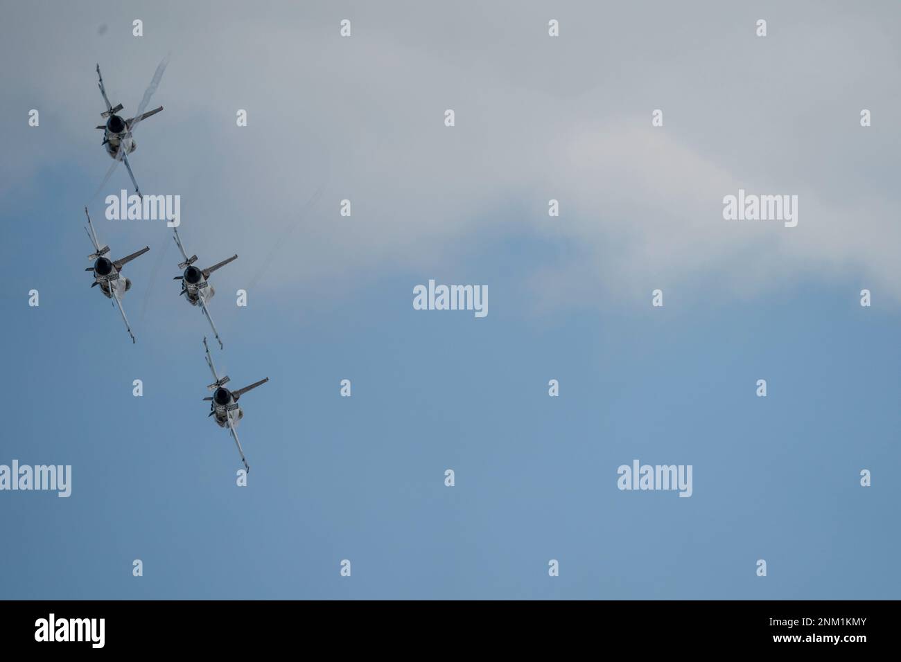 A group of military aircraft perform a flyover at the Daytona ...