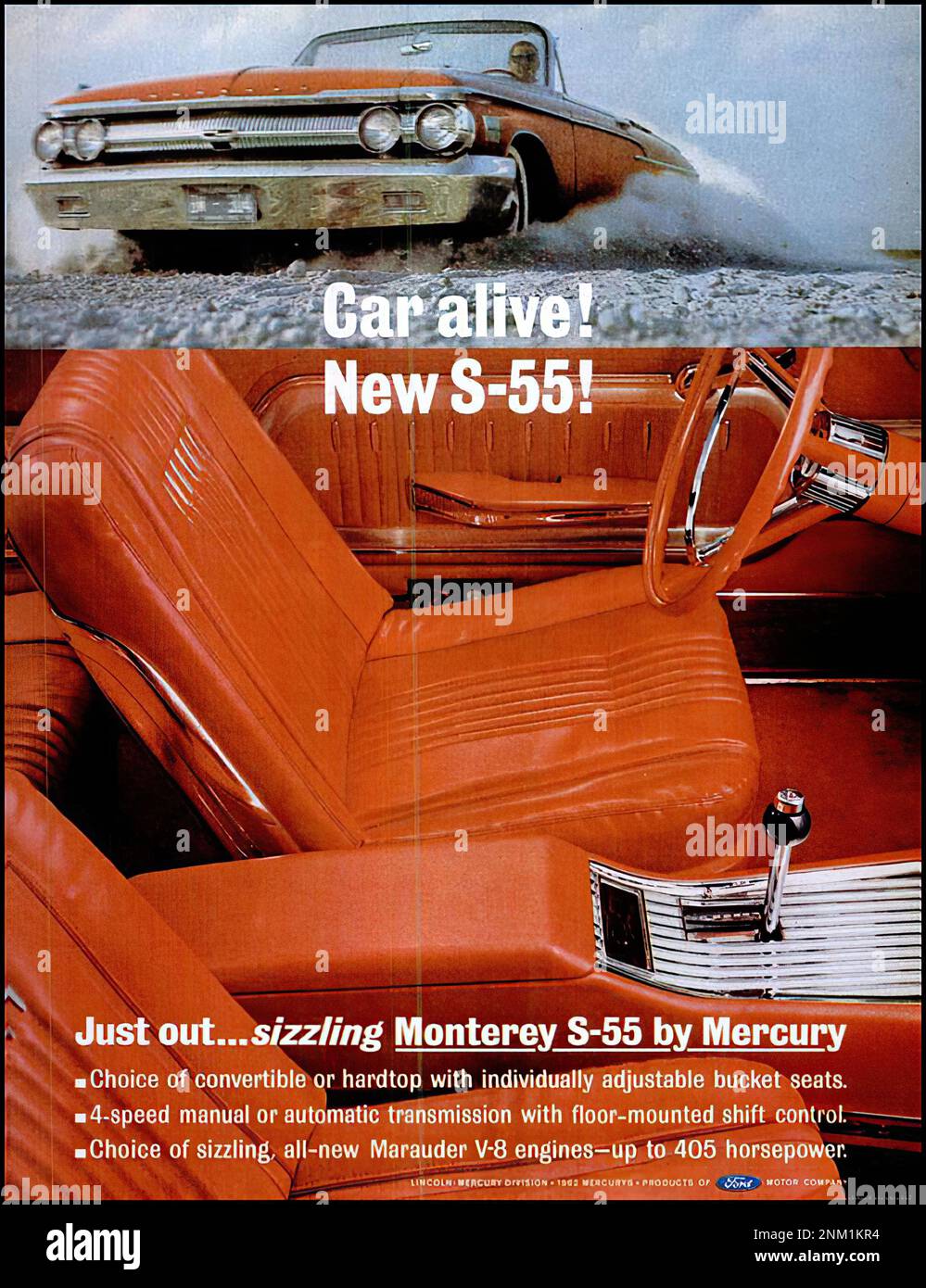 MERCURY Monterey S-55 1962 - Vintage car advertising Stock Photo - Alamy
