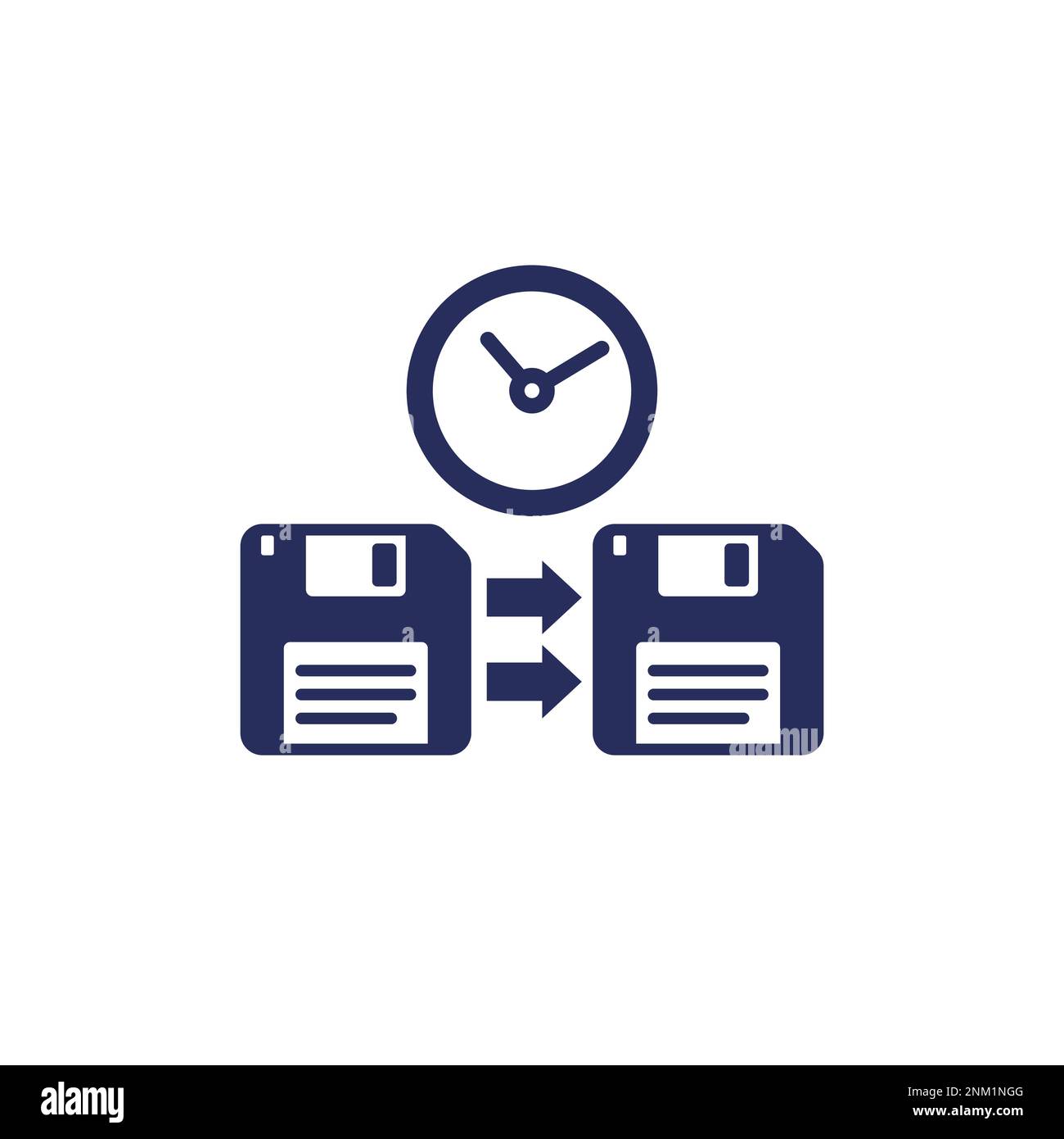 backup time icon with floppy disks Stock Vector Image & Art - Alamy