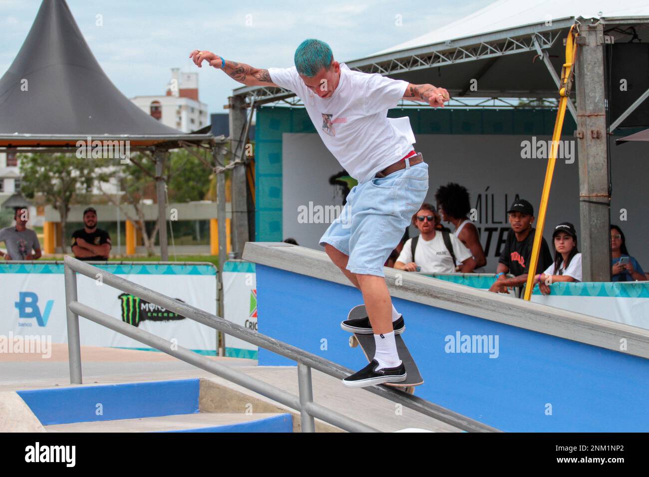 SC - Criciuma - 01/14/2022 - STU SKATE OPEN 2022, STAGE CRICIUMA - Skateboarder Joao Vitor Alves ...