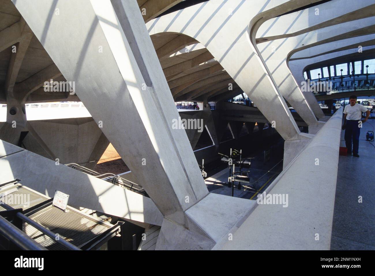 Construction site of satolas raoilway station designed by italian ...