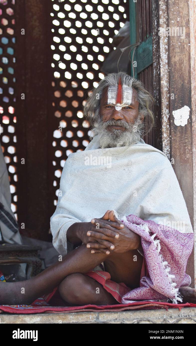 A swami Hindu priest in India Stock Photo - Alamy