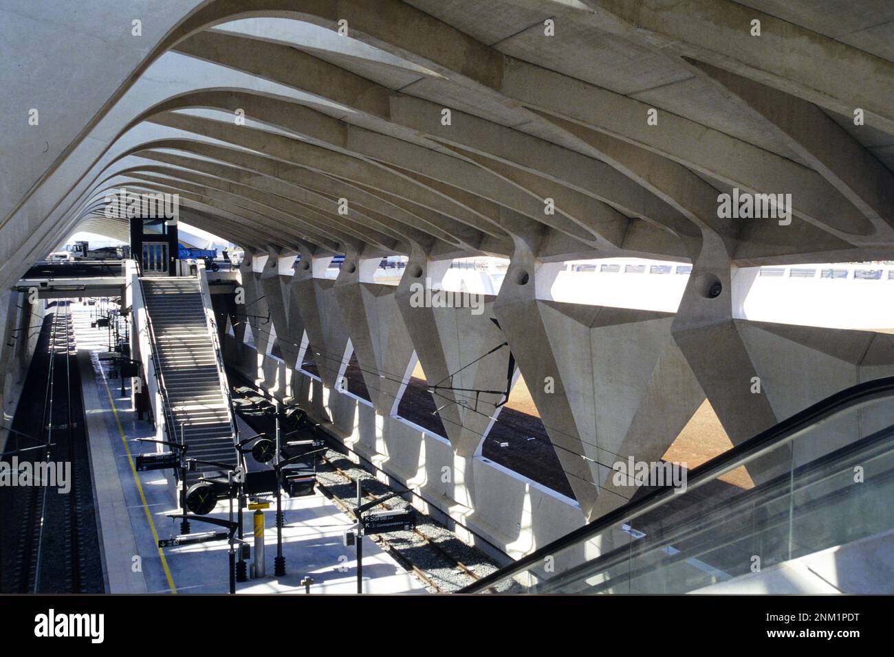 Archives 90ies: Construction site of Satolas railway station, designed ...
