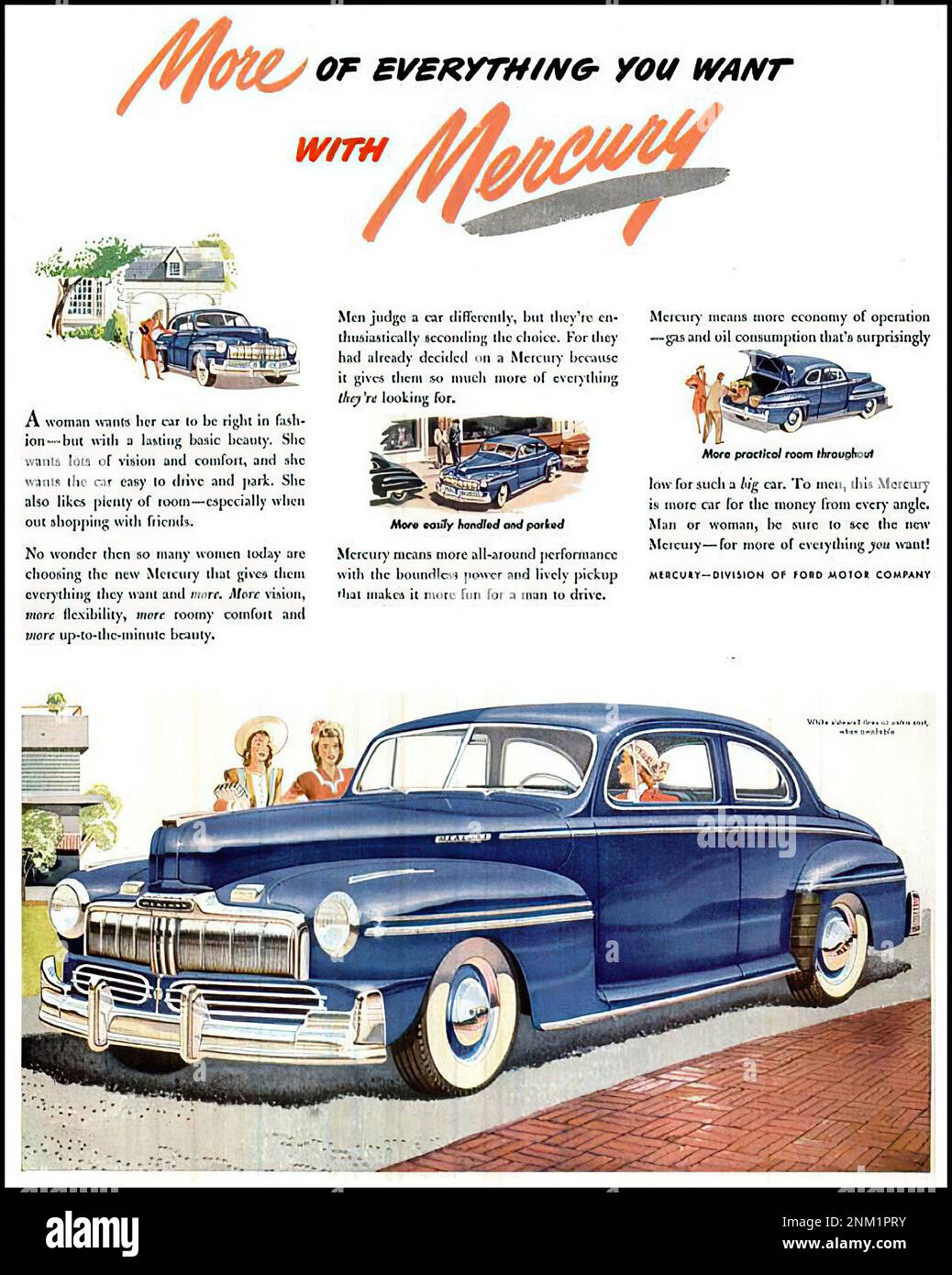 MERCURY (1947) - 02 - Vintage car advertising Stock Photo - Alamy