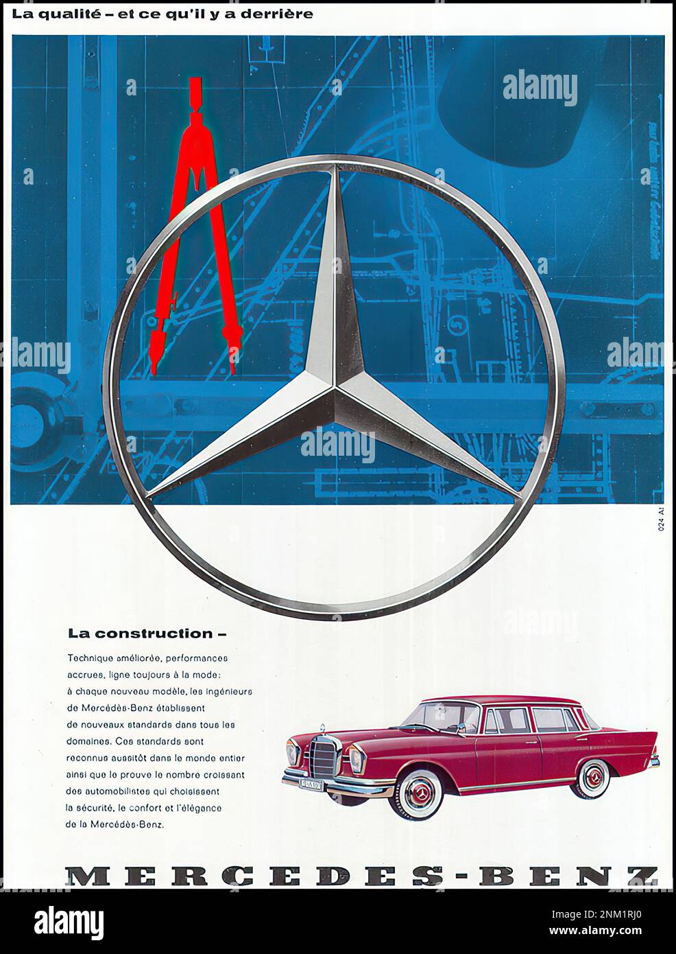 MERCEDES-BENZ - Vintage car advertising Stock Photo - Alamy