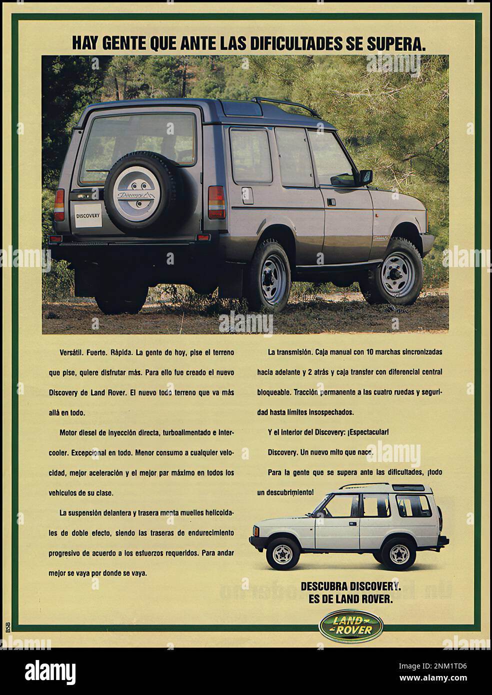LAND ROVER Discovery - Vintage car advertising Stock Photo - Alamy