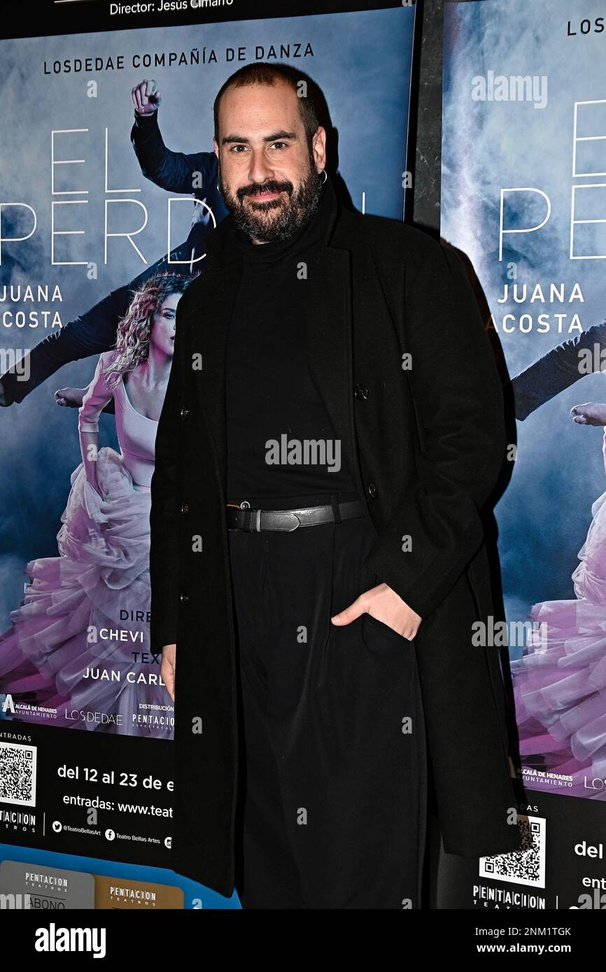 Alberto Velasco during the premiere of 'El Perdón', a dance performance ...