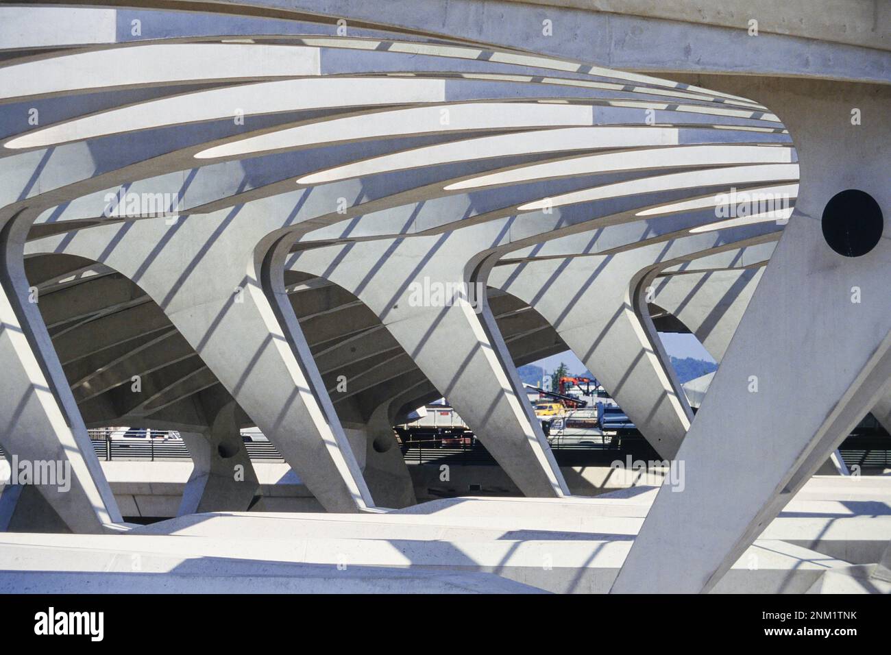 Archives 90ies: Construction site of Satolas railway station, designed ...