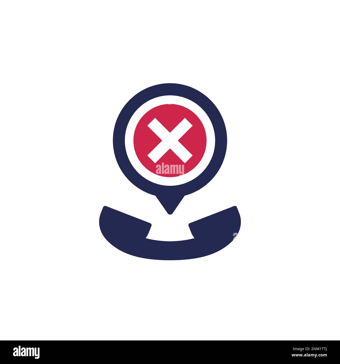 blocked phone call icon on white Stock Vector Image & Art - Alamy