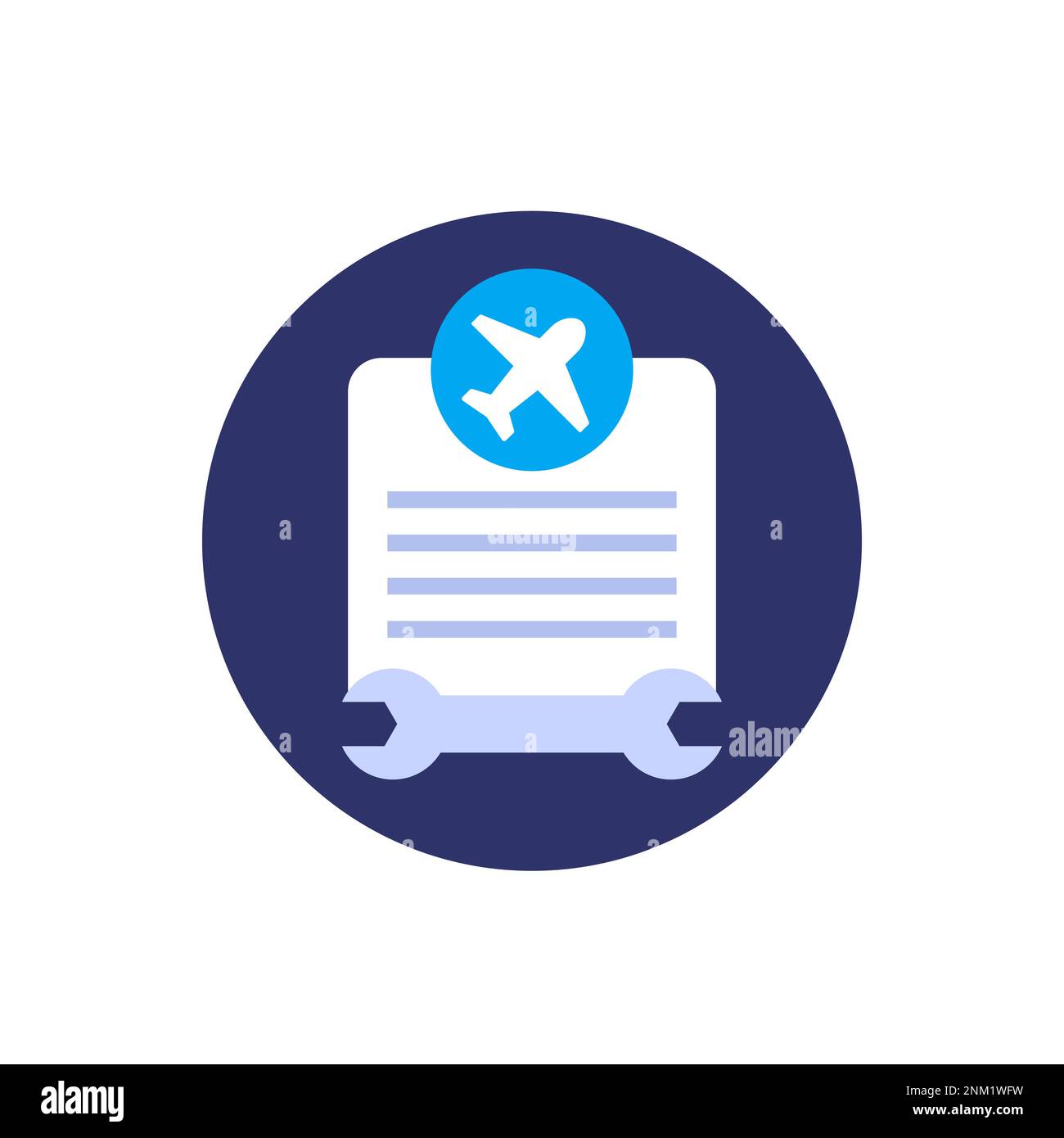 airplane repair list icon, flat vector Stock Vector Image & Art - Alamy