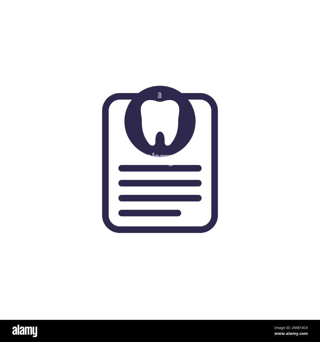 Dental dentistry report icon Stock Vector Images - Alamy