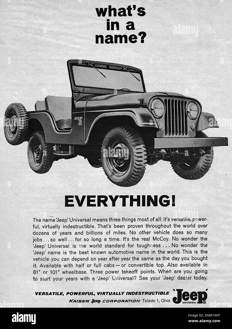 JEEP 1969 - 01 - Vintage car advertising Stock Photo - Alamy