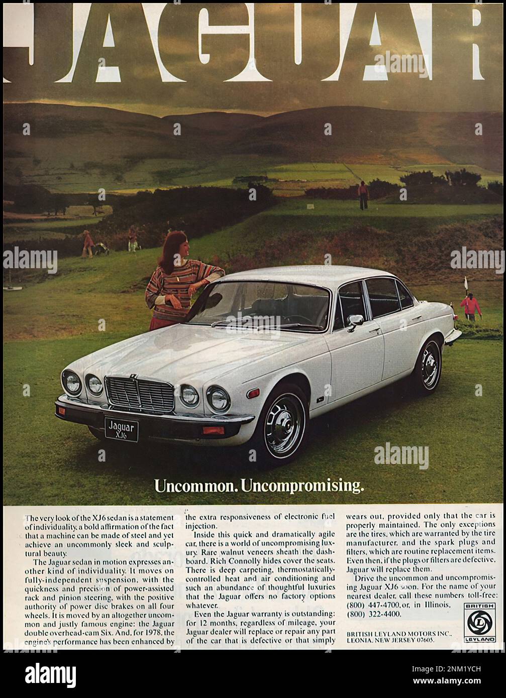 JAGUAR XJ 6 1978 - Vintage car advertising Stock Photo - Alamy