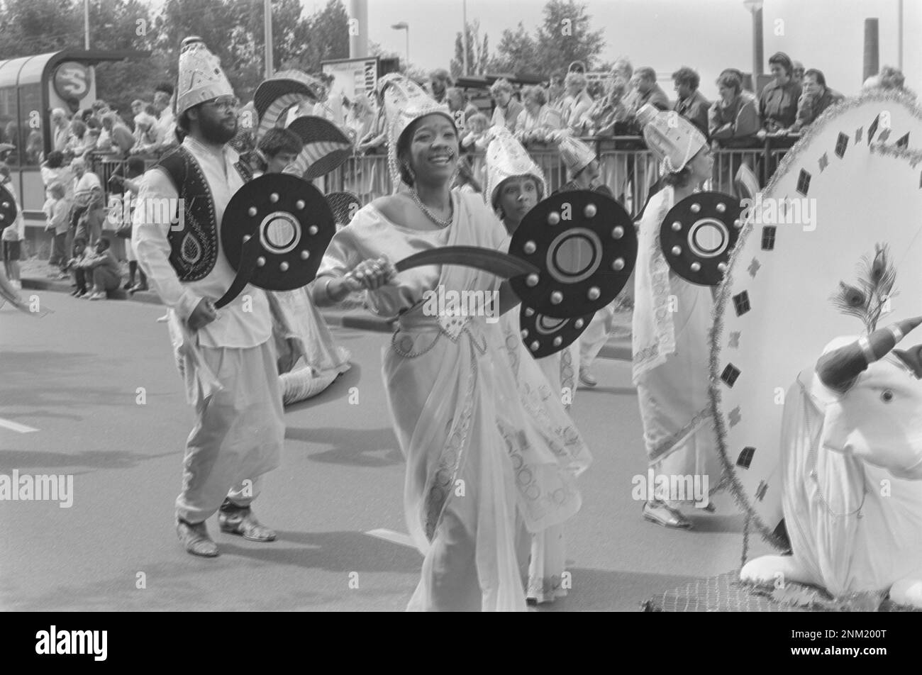 Parade during the Caribbean Carnival, Utrecht Netherlands ca. 1985 ...