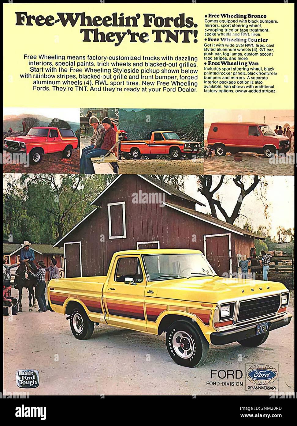 FORD Truck - Vintage car advertising Stock Photo - Alamy