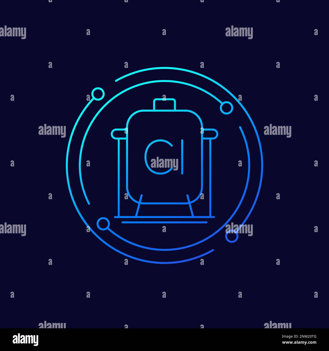 Chlorine gas tank, storage icon, linear design Stock Vector Image & Art ...