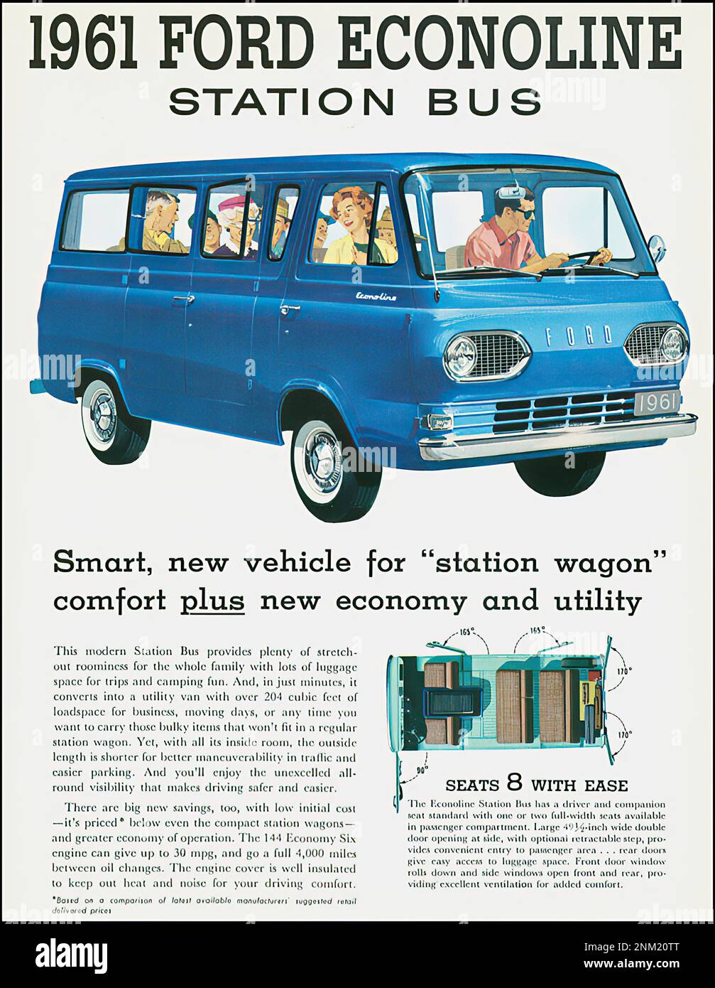 FORD Van (1961) - Vintage car advertising Stock Photo - Alamy