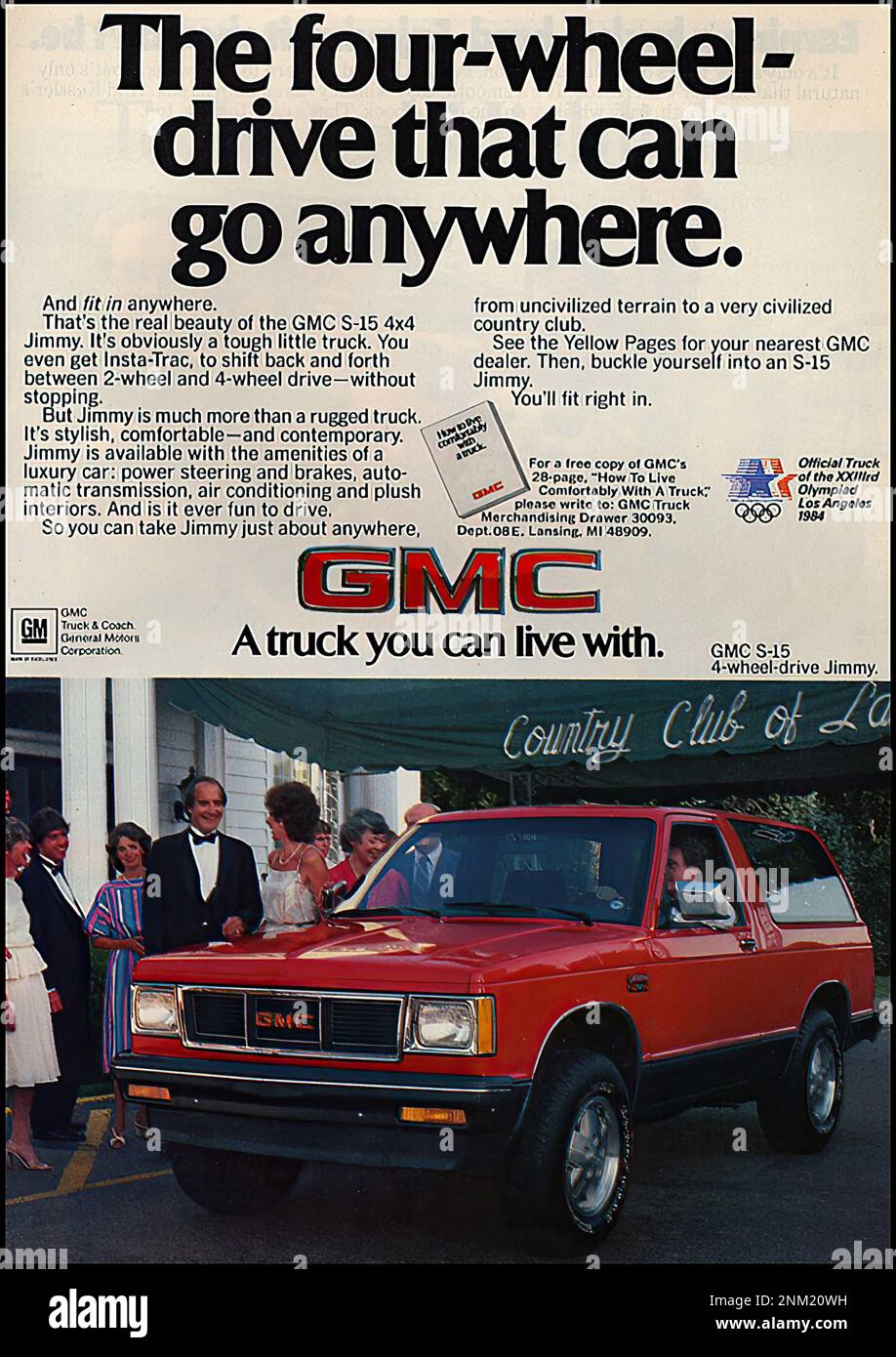 GMC Jimmy (1984) - Vintage car advertising Stock Photo - Alamy