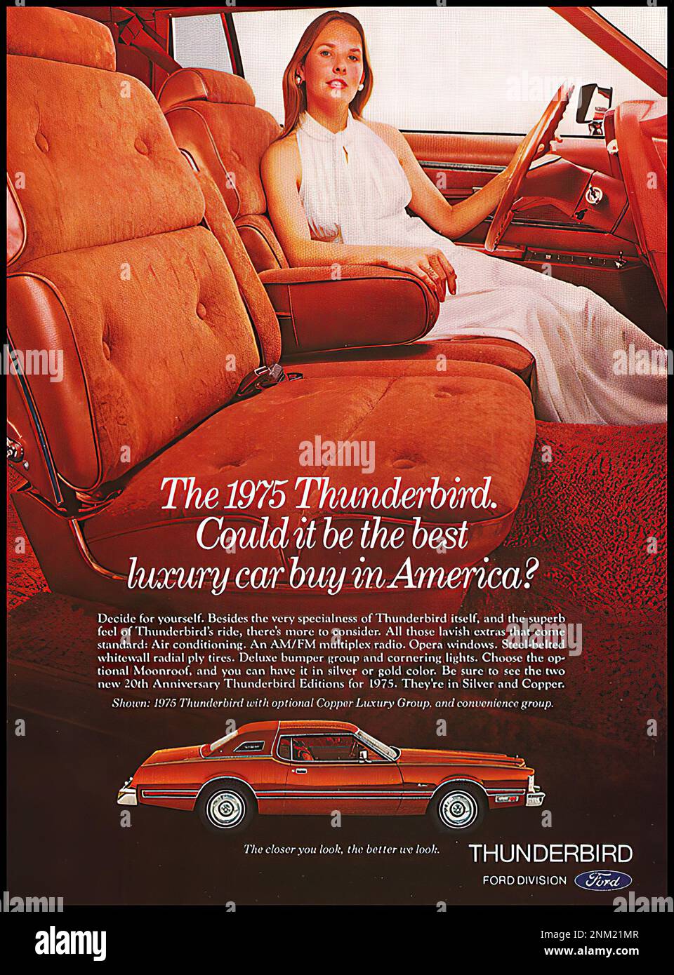 FORD Thunderbird (1975) - Vintage car advertising Stock Photo - Alamy