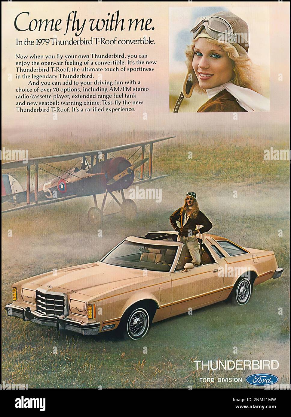 FORD Thunderbird (1979) - Vintage car advertising Stock Photo - Alamy