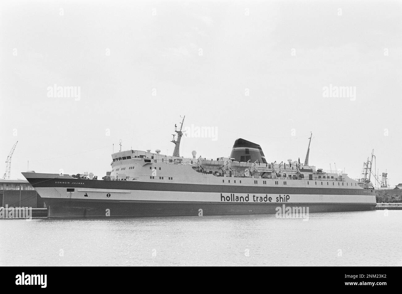 The former Holland Trade Ship in the Coenhaven in Amsterdam ca. 1985 ...