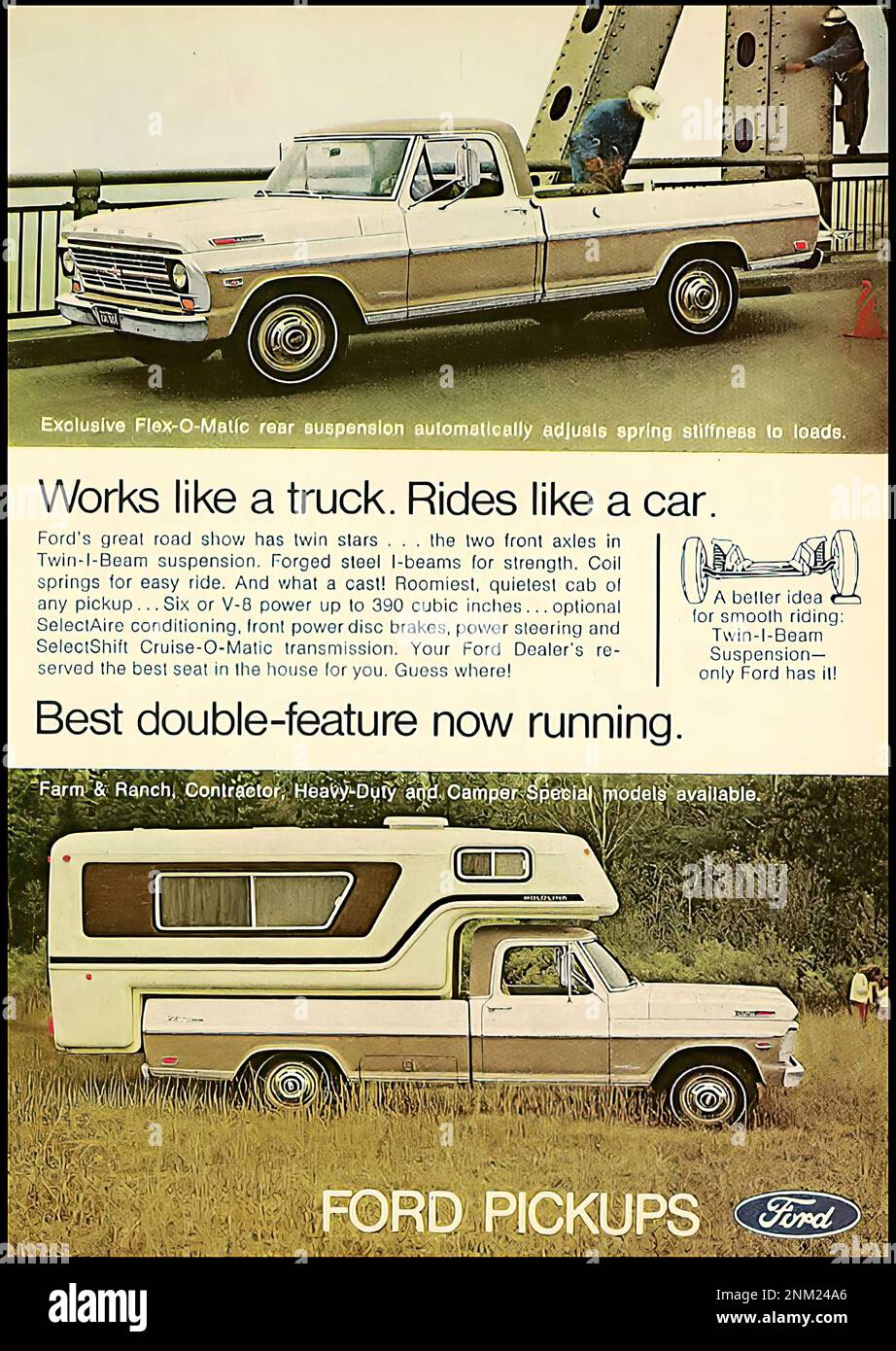 FORD 1969 - Vintage car advertising Stock Photo - Alamy