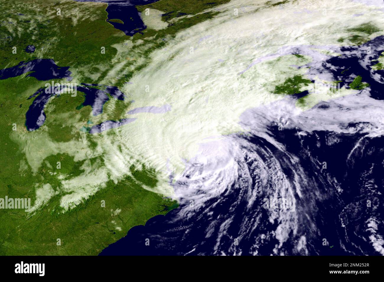 This image, from the GOES-6 satellite shows Hurricane Gloria on ...