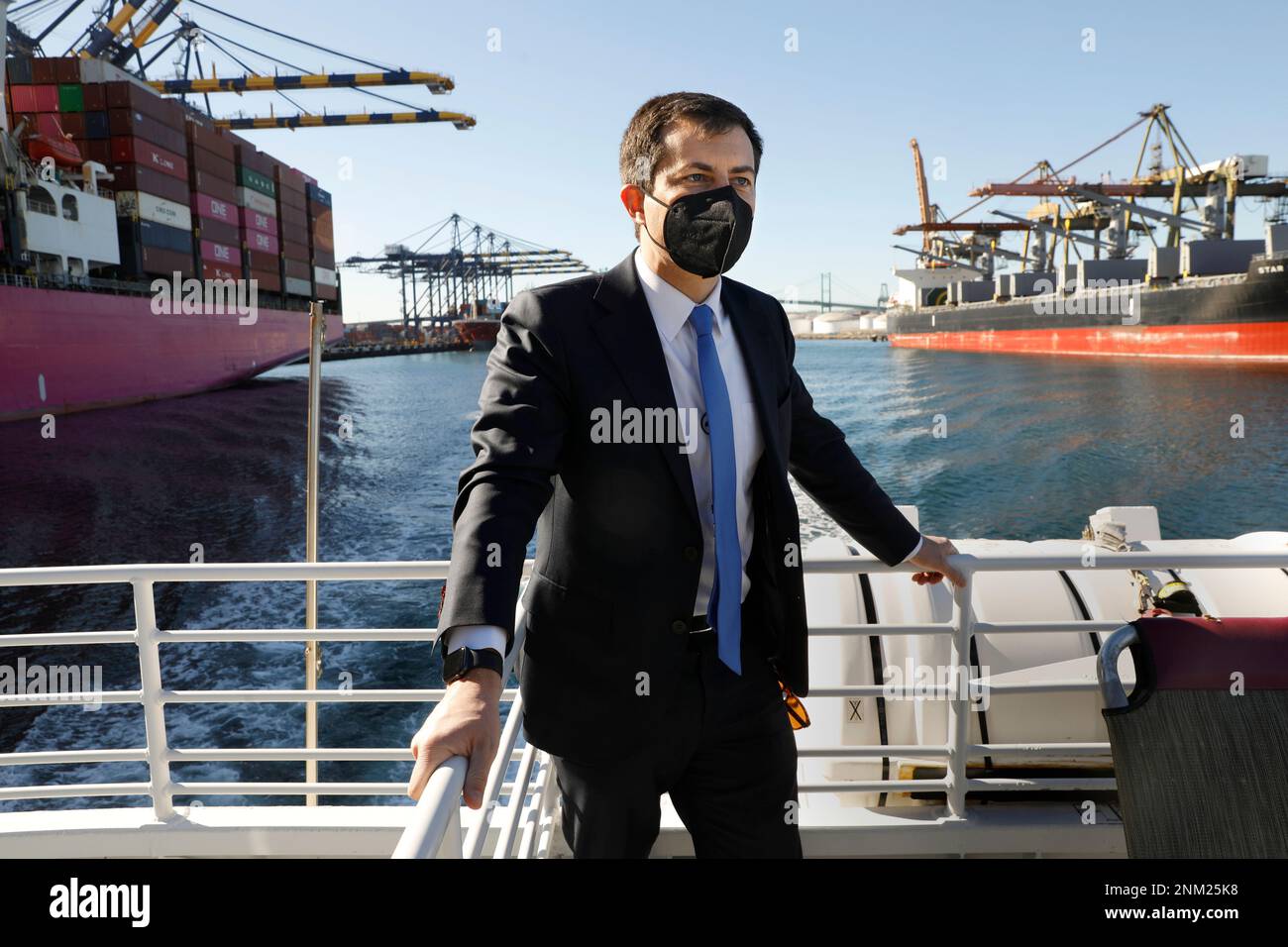 U.S. Department of Transportation Secretary Pete Buttigieg toured the ...