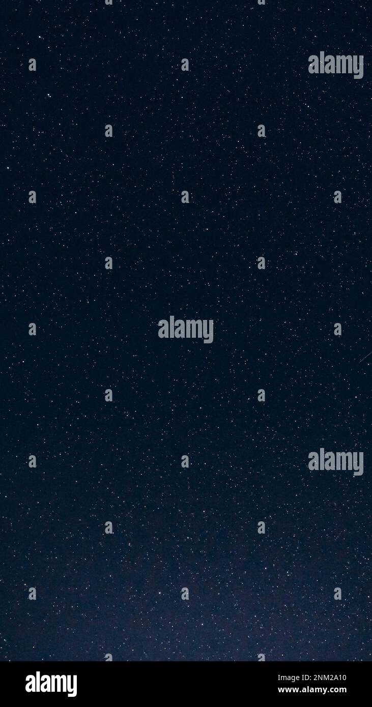 Natural Night Starry Sky. Amazing Glowing Stars And Meteoric Tracks ...