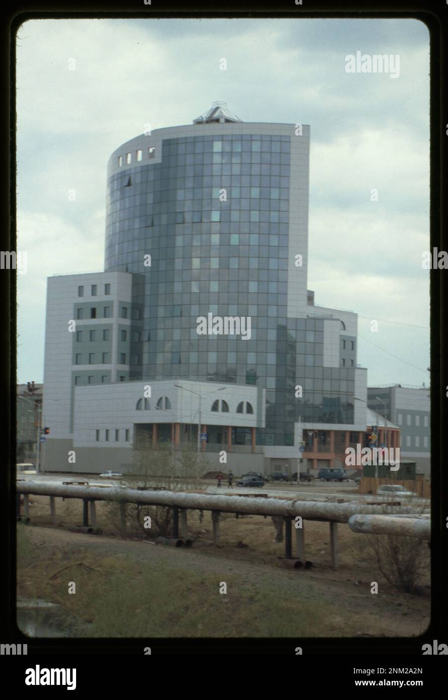 The Finance Institute/Sakha Credit Bank, built between 1999-2000 in Yakutsk, Russia, is a modern ...