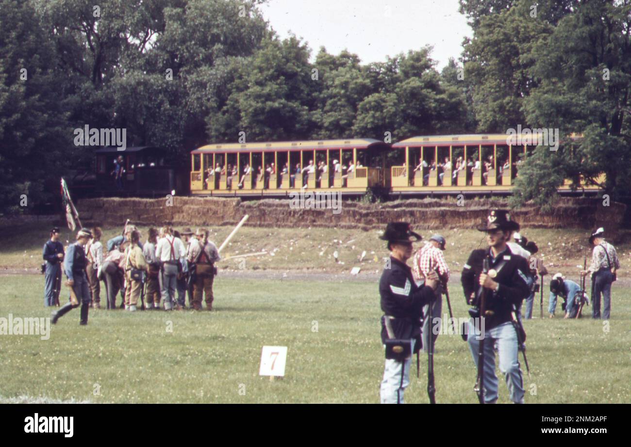 1970s America: Old time rifleman's meet, june 24, 1973, is held on the ...