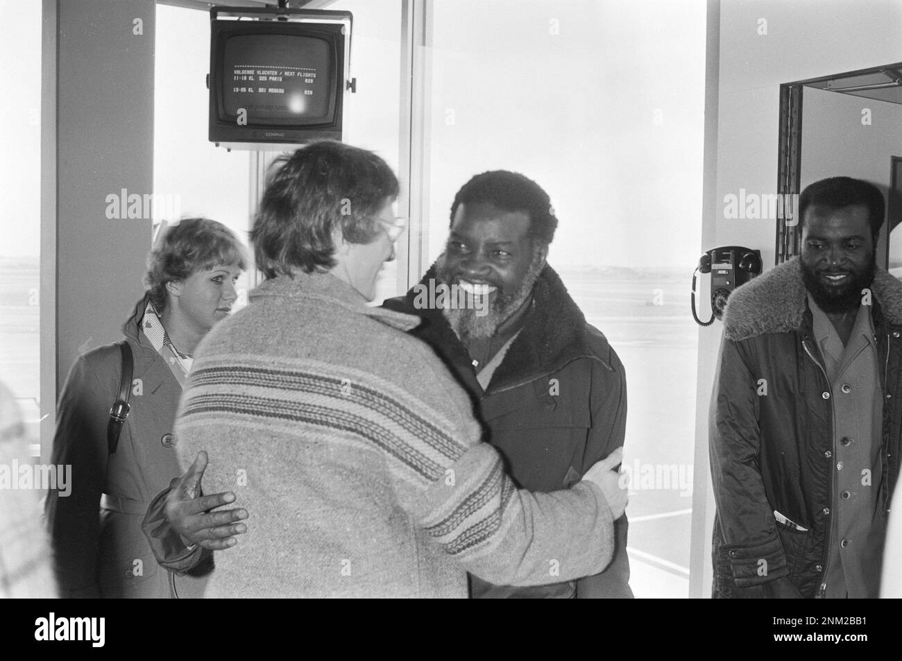 Netherlands History: Arrival of SWAPO leader San Nujoma at Schiphol ...