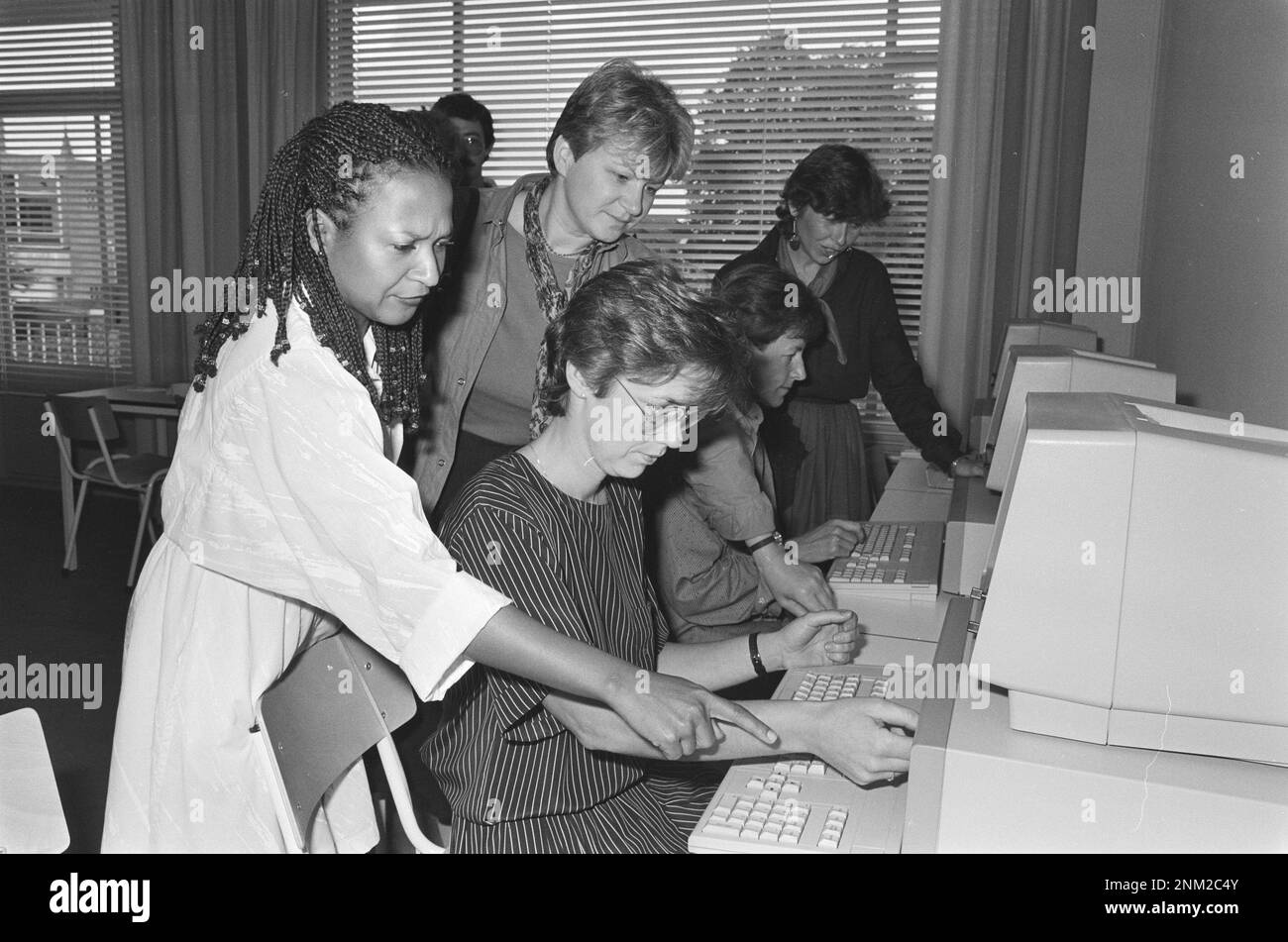 1980s school computers Black and White Stock Photos & Images - Alamy