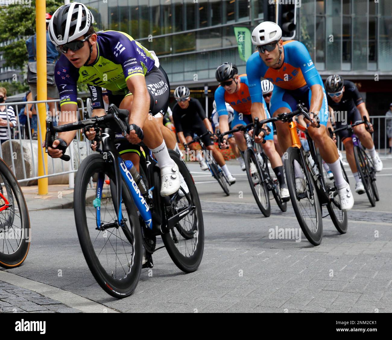 Logan Currie, left, of New Zealand, at the Cycling New Zealand, New ...