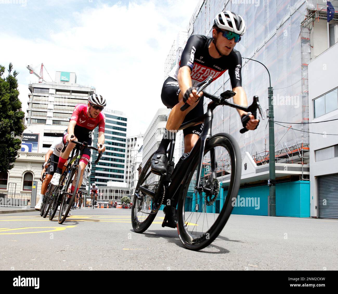Bailey O'Donnell, foreground, of New Zealand, at the Cycling New ...