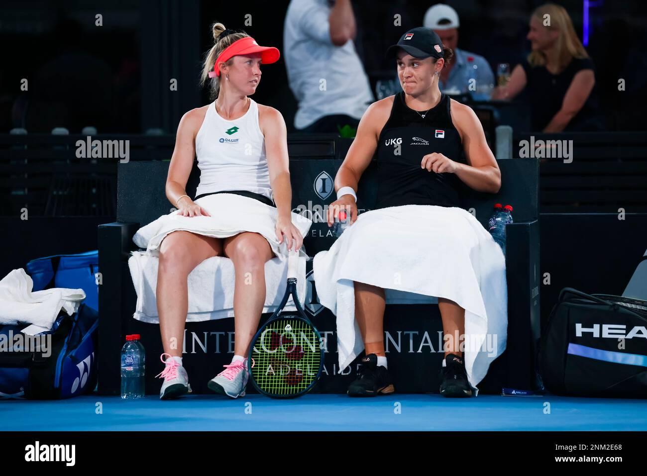 ADELAIDE, AUSTRALIA - JANUARY 09: Ash Barty of Australia and Storm ...