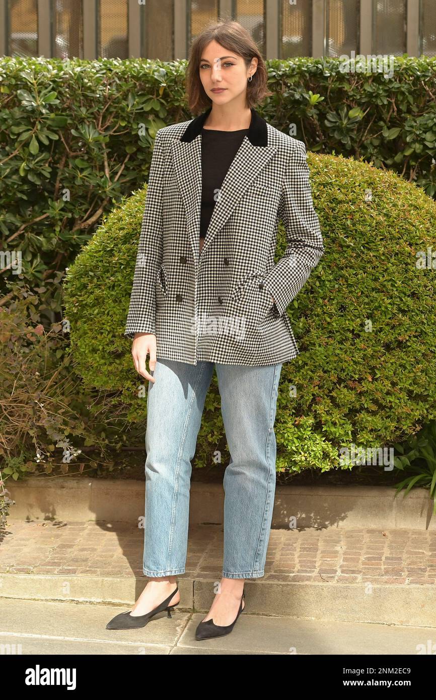 Maria Vera Ratti attends the photocall of Rai fiction "Il commissario ...